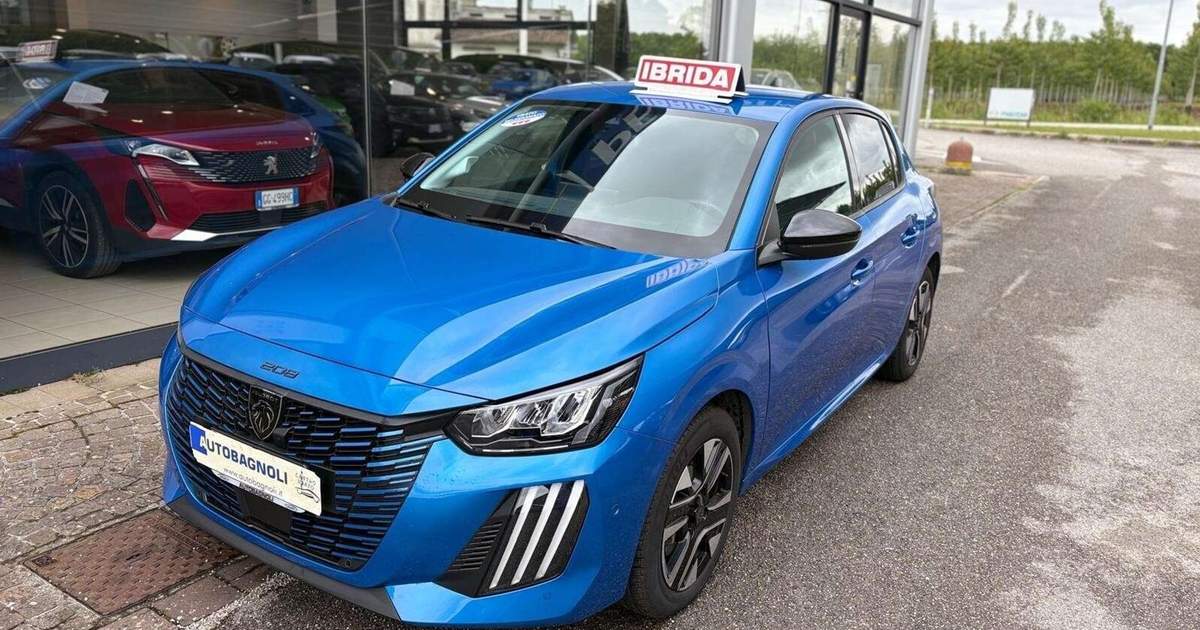 Peugeot 208 ALLURE Hybrid 110 e-DCS6 SPOTICAR Usata Ibrida Benzina con ...
